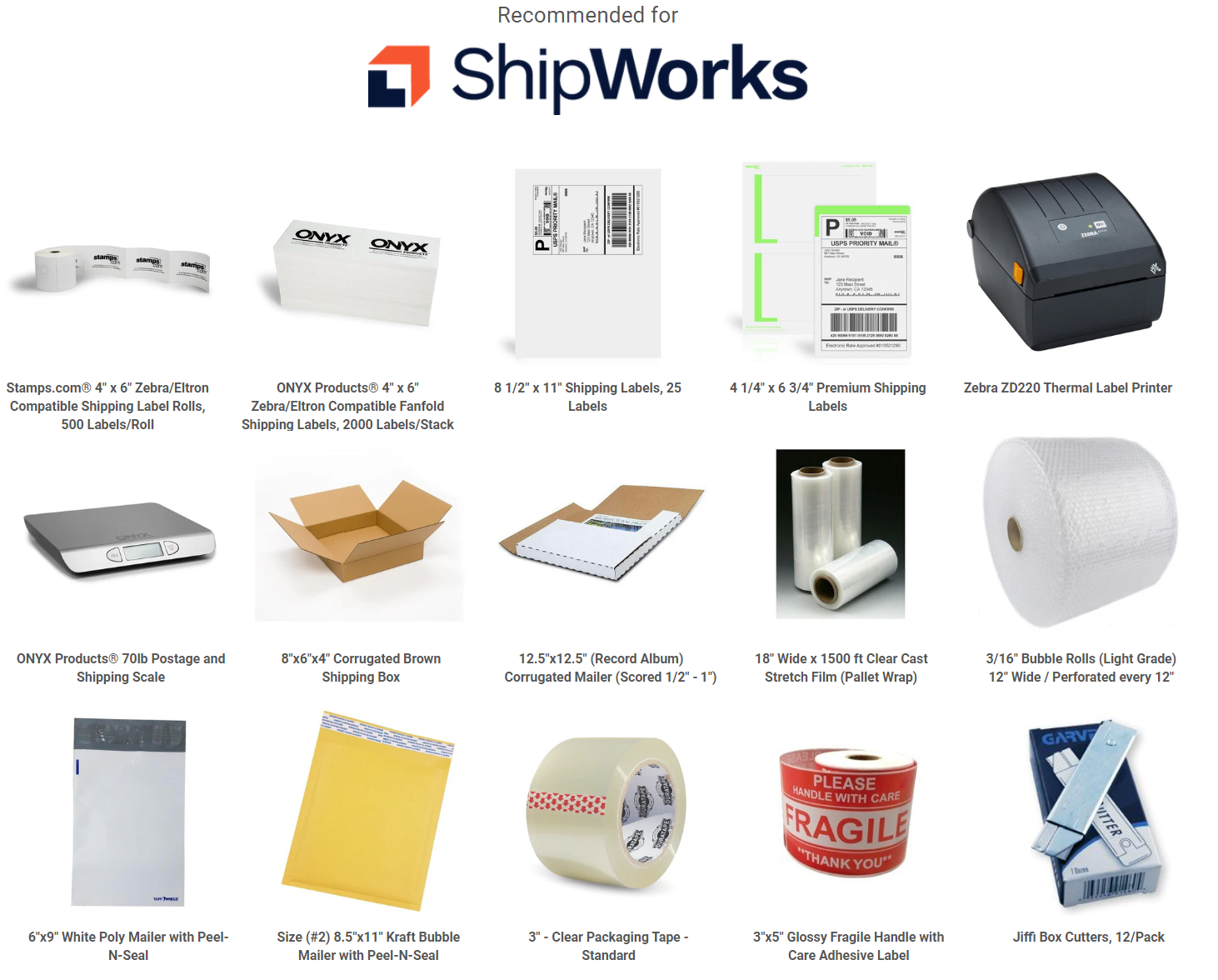 Shipping Supplies Store from ShipWorks is Back! - ShipWorks